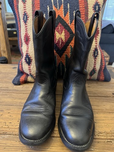 Ariat Heritage Roper Boots, Black Leather, Ladies Size 8B | eBay