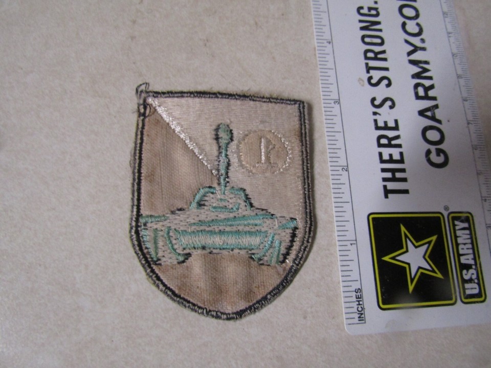 MILITARY PATCH SEW ON OLD VIETNAM ERA ARVN 1ST ARMORED TANK BATTALION ...