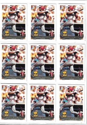 Reggie Sanders Topps All-Star Rookie 9 Card Lot All Topps Gold 1993 ...