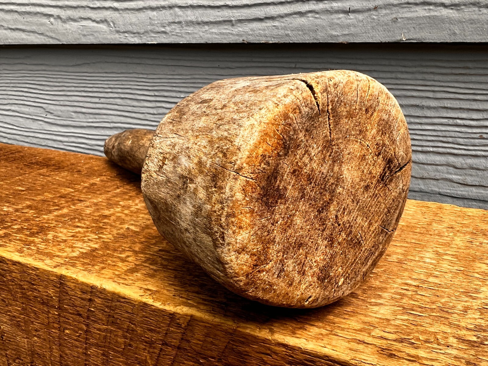 Antique Primitive Wood Pestle Masher Vintage Natural Aged Patina ...