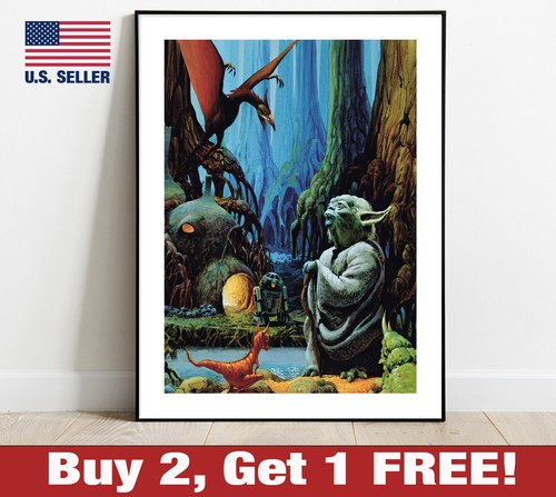 Star Wars Yoda Poster 18" x 24" Print Movie Art Dagobah McQuarrie 70s ...