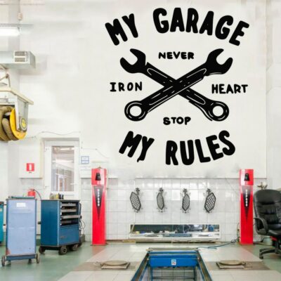 Personalized My garage Wall Stickers Personalized Creative For Car ...