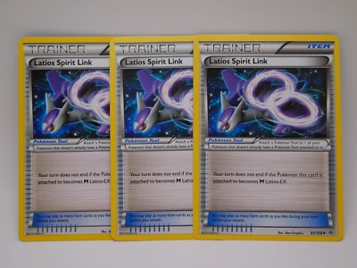 3x Latios Spirit Link - 85/108 - Uncommon LP Pokemon XY - Roaring Skies ...
