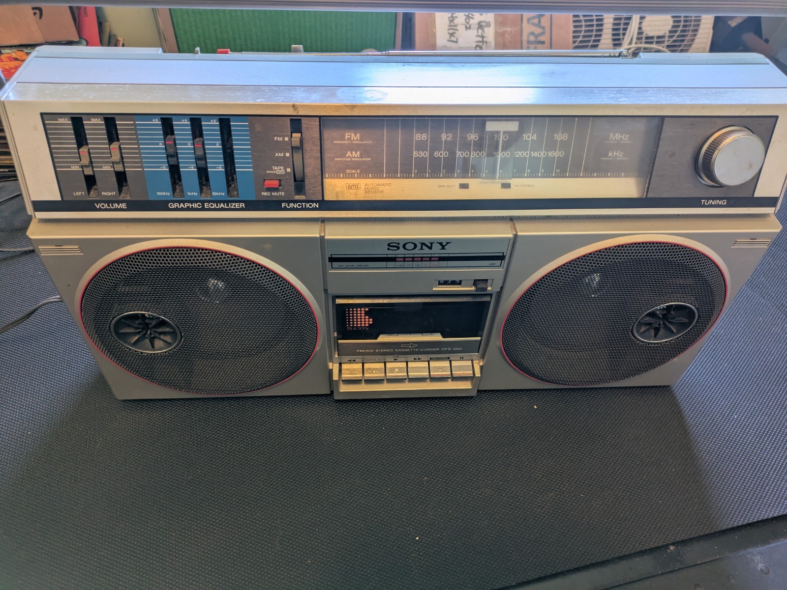 Sony 1980s CFS 500 boom box works! | eBay