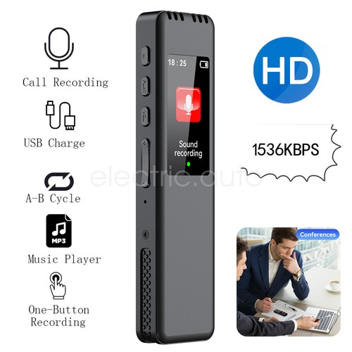 Mini Voice Reocorder Voice Activated Recording HD Sound Quality Screen ...