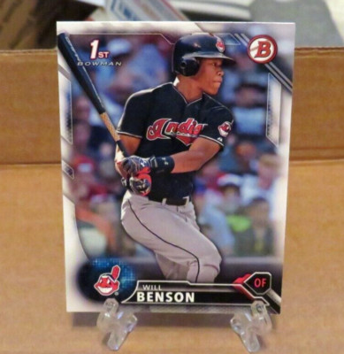 Will Benson 1st Bowman Card Cleveland Indians 2016 Bowman BD-80 | eBay