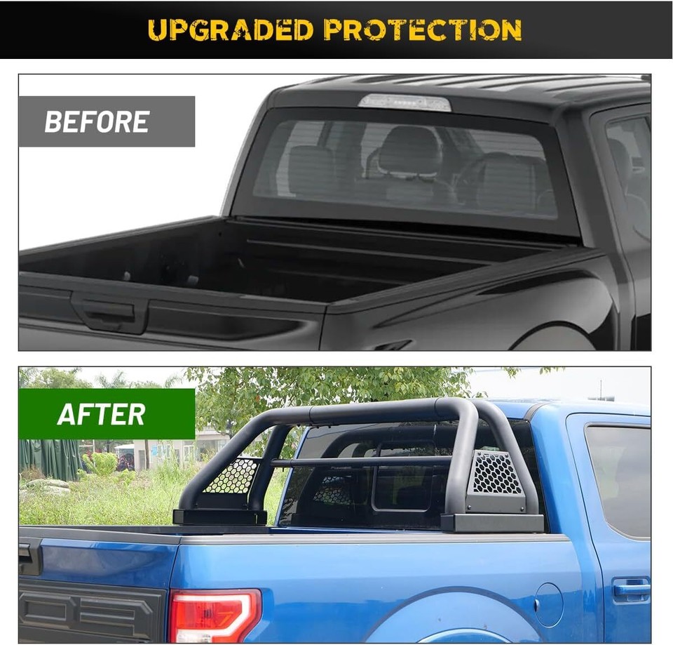 Universal Roll Sport Bar Truck Chase Rack Bed Bar For 2000-2021 Toyota ...