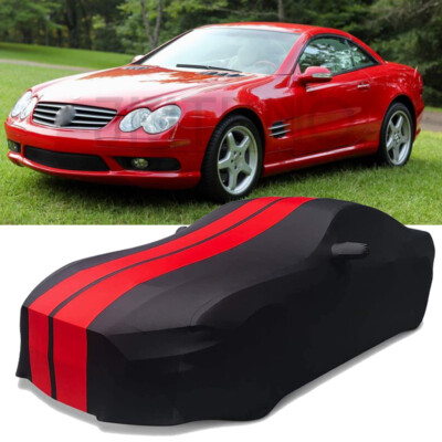 For Mercedes Benz SL500 SL450 Car Cover Satin Stretch Scratch Dust ...