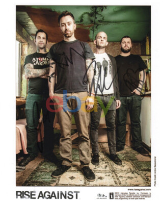 RISE AGAINST band signed 8x10 autographed photo reprint | eBay