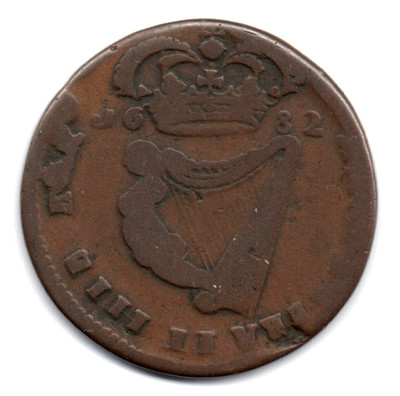 1682 CHARLES II COPPER HALFPENNY COIN IRISH GOOD CONDITION 2C59 | eBay