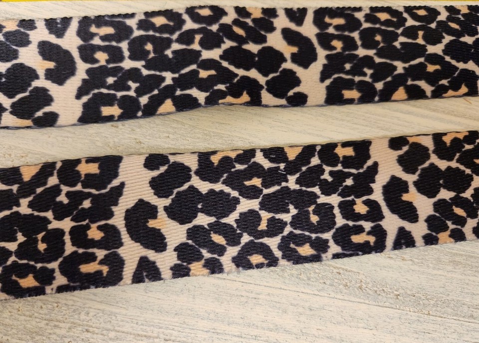 Adjustable Crossbody Bag Strap Leopard Print Gold Colored Hardware ...