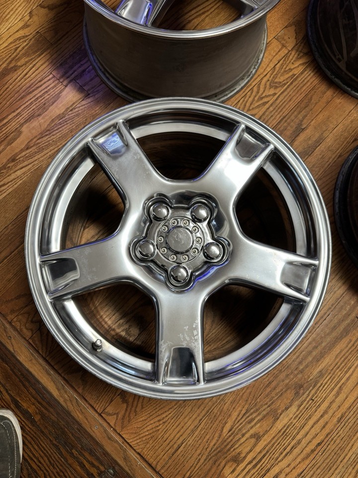 OEM 1997 1998 1999 2000-2004 Chevrolet Corvette C5 Chrome Wheel Set Of ...