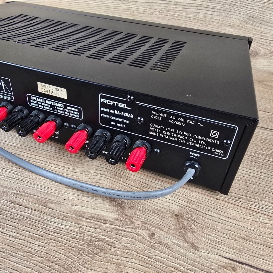 Rotel RA-820AX Stereo Amplifier Amp HiFi Working See Video Speaker ...
