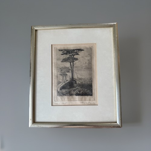 Isac Friedlander Etching “Capri” Signed And Dated 1915 His First Work ...