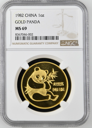 1982 1 oz Gold Panda NGC MS69 | eBay