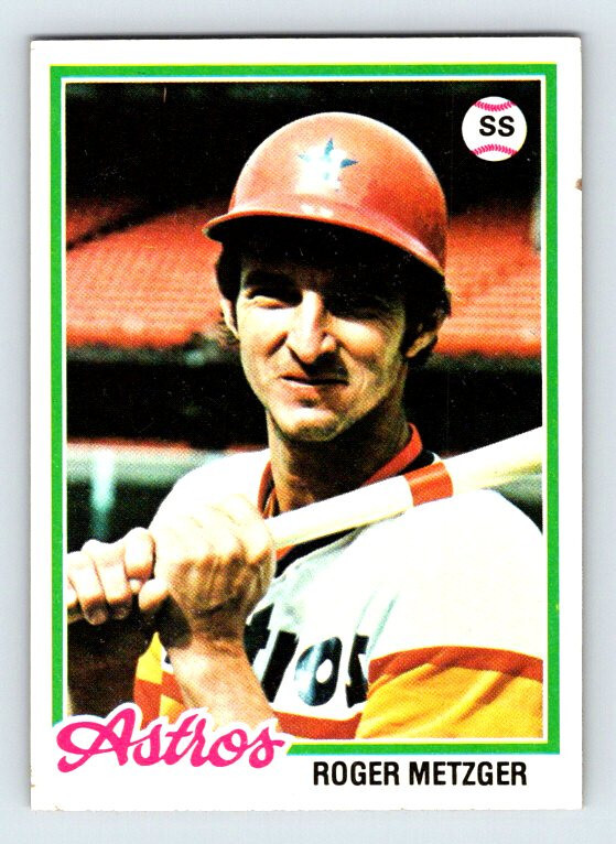 ROGER METZGER Houston Astros 1978 Topps Baseball Card B203 | eBay