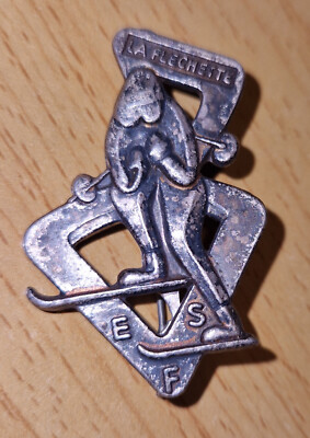 Broche Ski Ecole de Ski Français ESF niveau FLECHETTE MEDAILLE | eBay