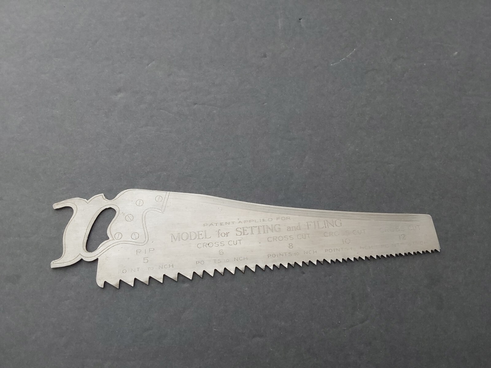 1910s Disston Saw Model For Setting & Filing Salesman Advertising Sign ...