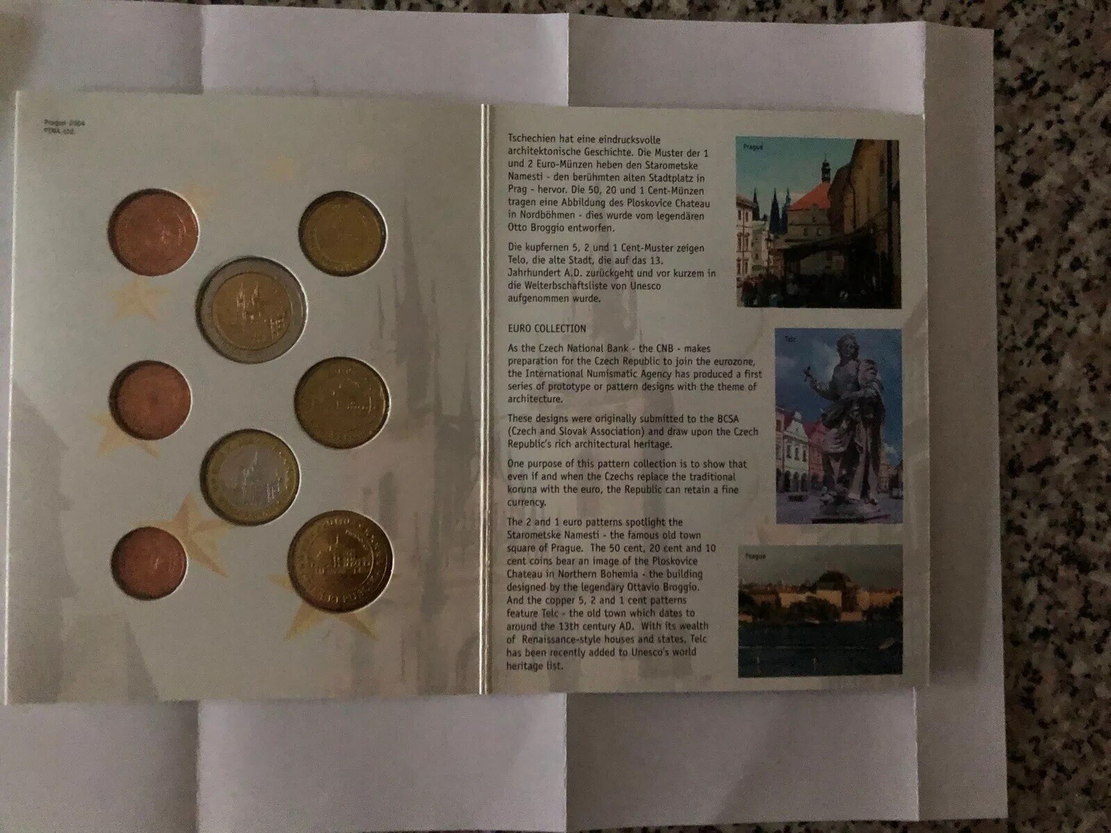 CZECH REPUBLIC / CESKA REPUBLIKA 2004 Euro Pattern COIN SET - FREE UK P ...