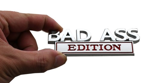 1pc Bad Ass Edition Emblem Metal Badge Sticker Decal for Cars Trucks ...