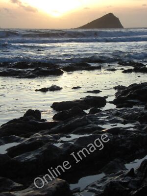 Photo 6x4 Rocks and waves Wembury Blackstone rocks are shining in the ...