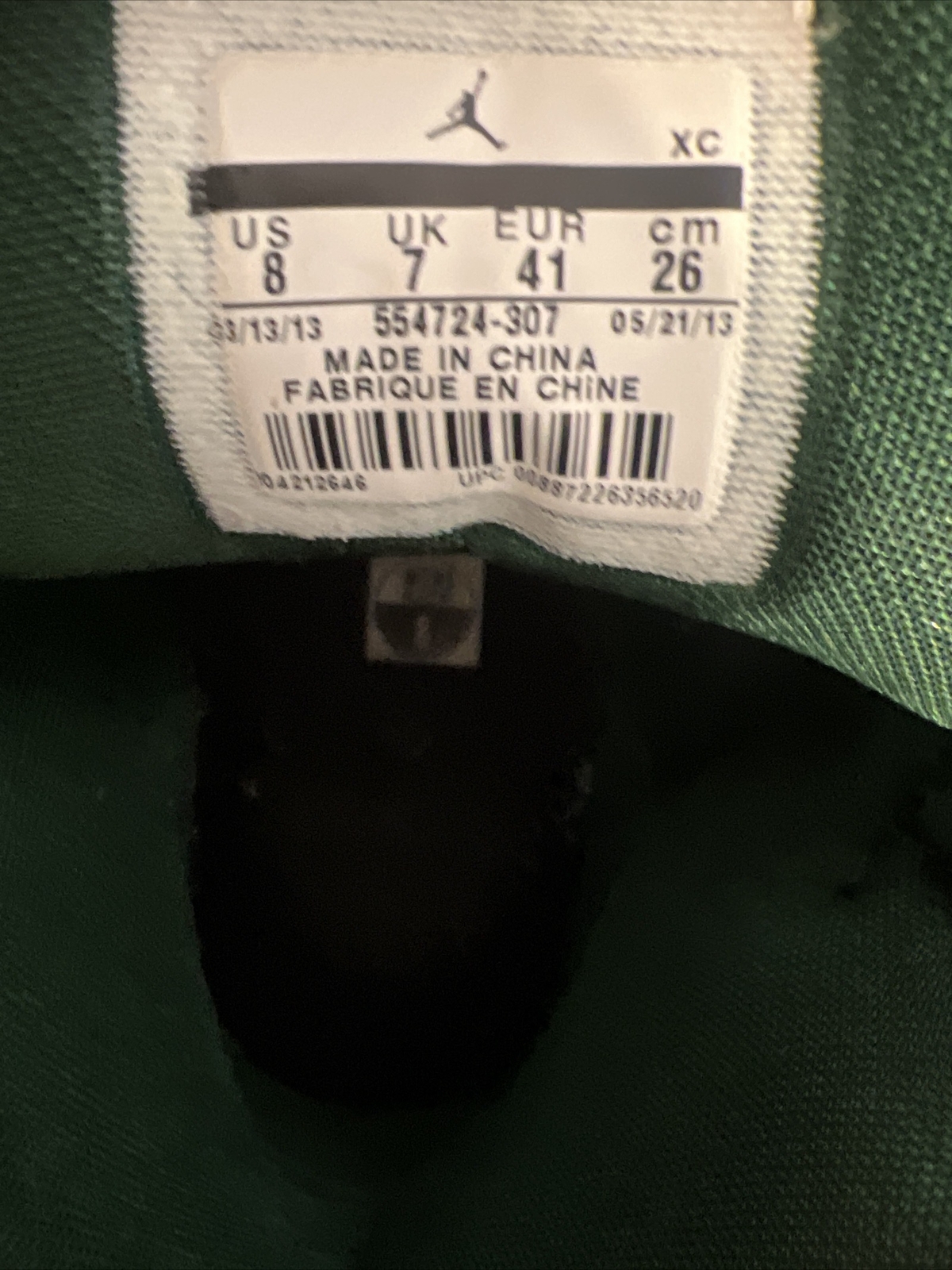 Nike Air Jordan 1 Seattle Super Sonics Men's Size 8 U… - Gem