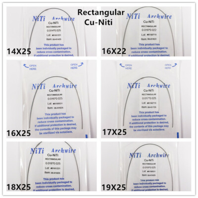 Dental Orthodontic Copper Cu-Niti Wire Arch Wire Rectangular Damon Form ...