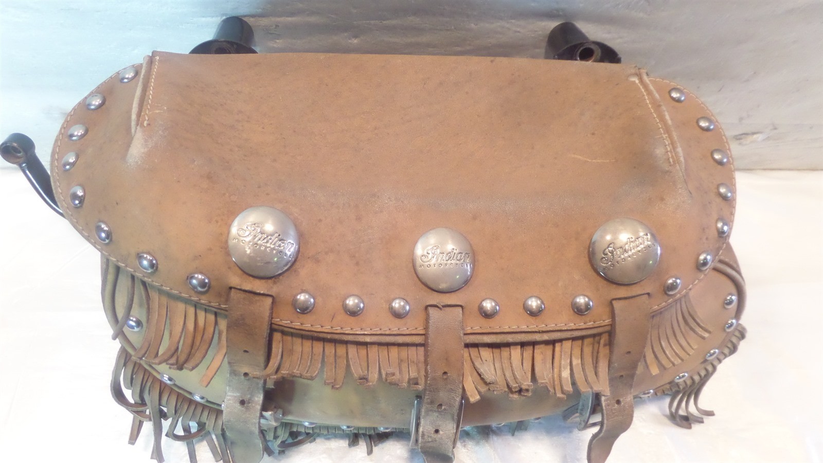 2003 03 Indian Gilroy Chief Vintage Brown Left Rear Saddlebag Saddle ...