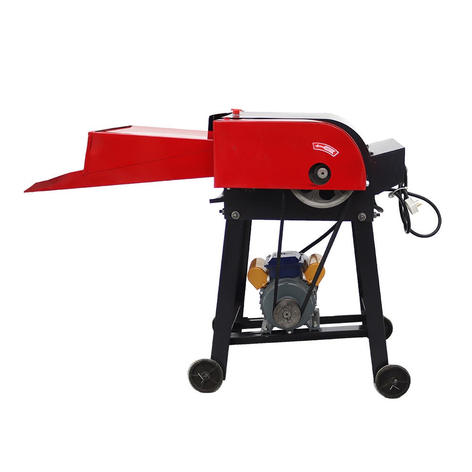 220V Chaffcutter Hay Cutting Machine Feed Processing w/Conveyor 500 ...