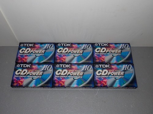 6x TDK CD Power 110 Cassette Tapes, New, Factory Sealed | eBay