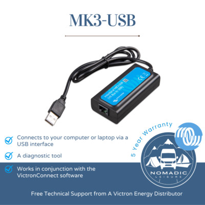 VICTRON INTERFACE MK3 USB VE BUS TO USB FOR PHOENIX MULTIPLUS QUATTRO ...