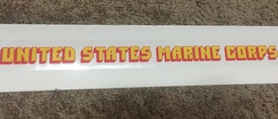 2 USMC -US Marine Corps Window Vinyl Cling Decal " United States Marine ...