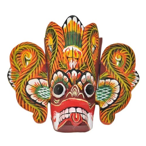 Sri Lankan Wooden Mask Traditional Maru Devil Home Decor Hanging Mask ...
