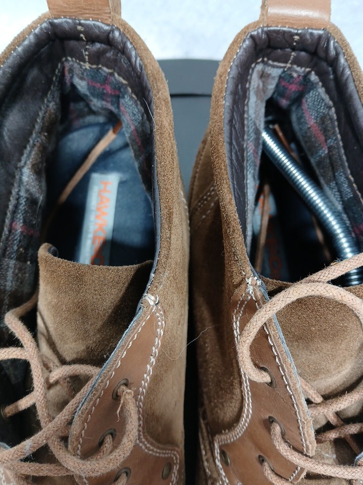 Hawke & Co Brown Suede Leather Boondockers Chucka Boots Shoes Mens 13 ...