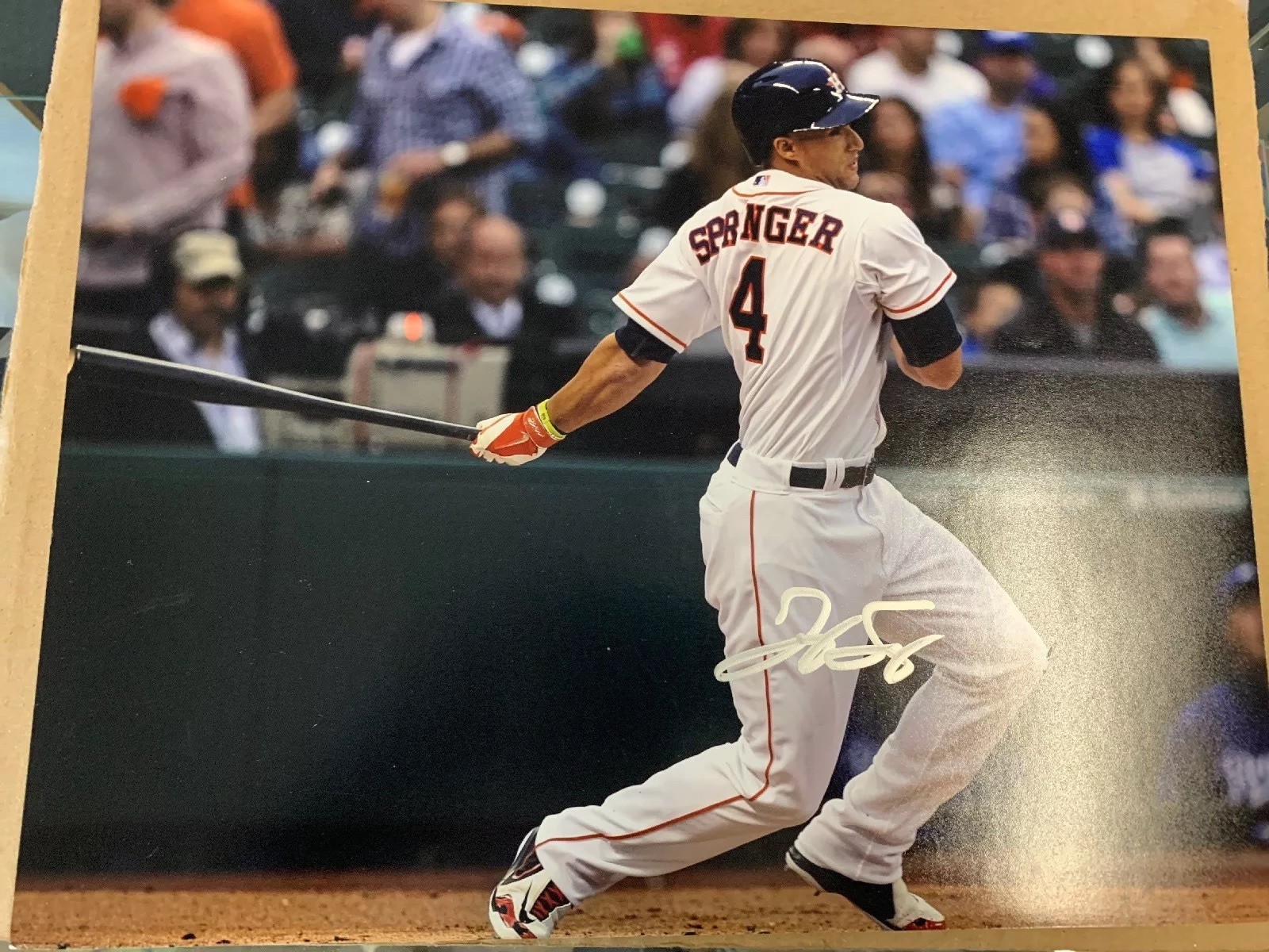 George Springer Autographed 11x14 Houston Astros World Series Champs ...