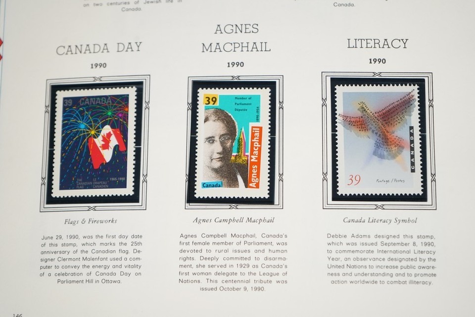CANADA 1990-1998 COLLECTION OF 400+ STAMPS & 35 SHEETS ALL MINT STORED ...