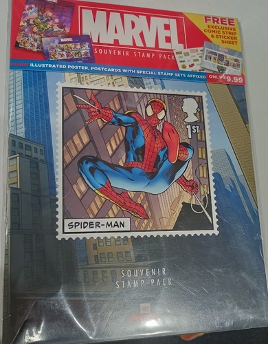 Brand New MARVEL Souvenir Stamp Pack with Poster & Sticker Sheet - CG ...