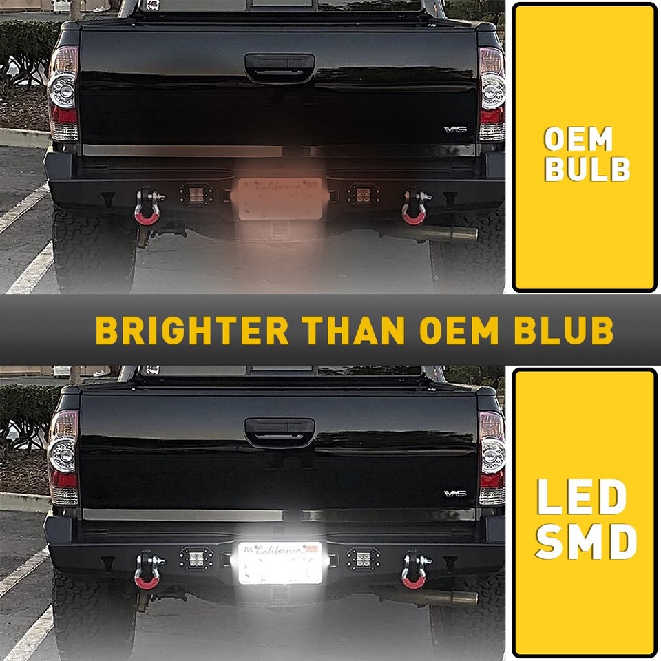AUXITO New White LED License Plate Light For 2995-2004 Toyota Tacoma ...