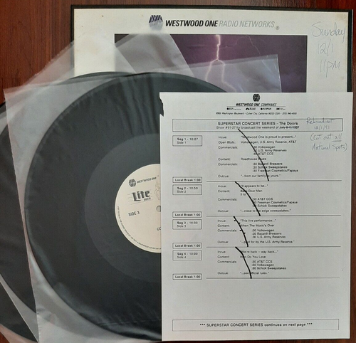 The Doors Superstar Concert 3-LP Vinyl Radio Show 1991, Scarce, with ...