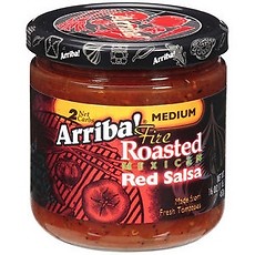 Arriba Fire Roasted Mexican Red Salsa Medium 16 Ounce (pack of 6) for ...