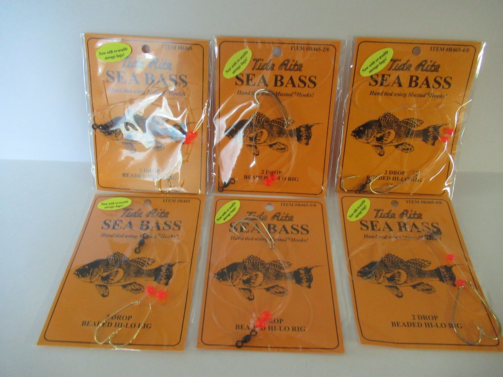 BLACK SEA BASS 2 DROP BEADED HI-LO RIG TIDE RITE RIGS SALTWATER FISHING ...