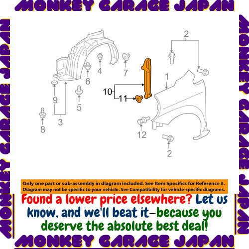 Genuine Honda 74155-TF0-J00 Fender Enclosure Left Front | eBay