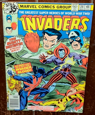 The Invaders #34, (1978, Marvel): He Who Destroys! | eBay