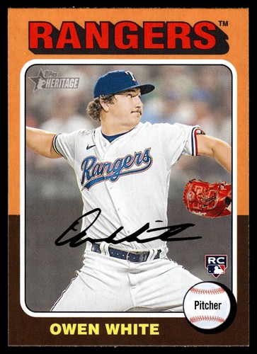 2024 Topps Heritage #168 Owen White RC Texas Rangers | eBay