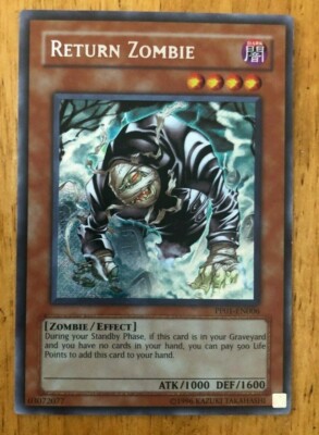 YUGIOH-Return Zombie PP01-EN006 Unlimited Prismatic Secret Rare Card | eBay