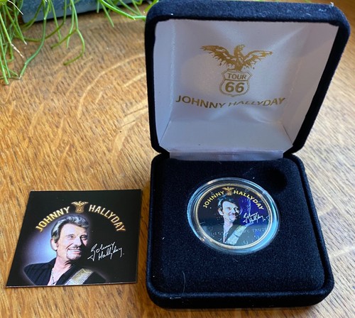 COFFRET NUMÉROTÉ HALF DOLLAR JOHNNY HALLYDAY ROUTE 66 TIRAGE LIMITÉ À ...