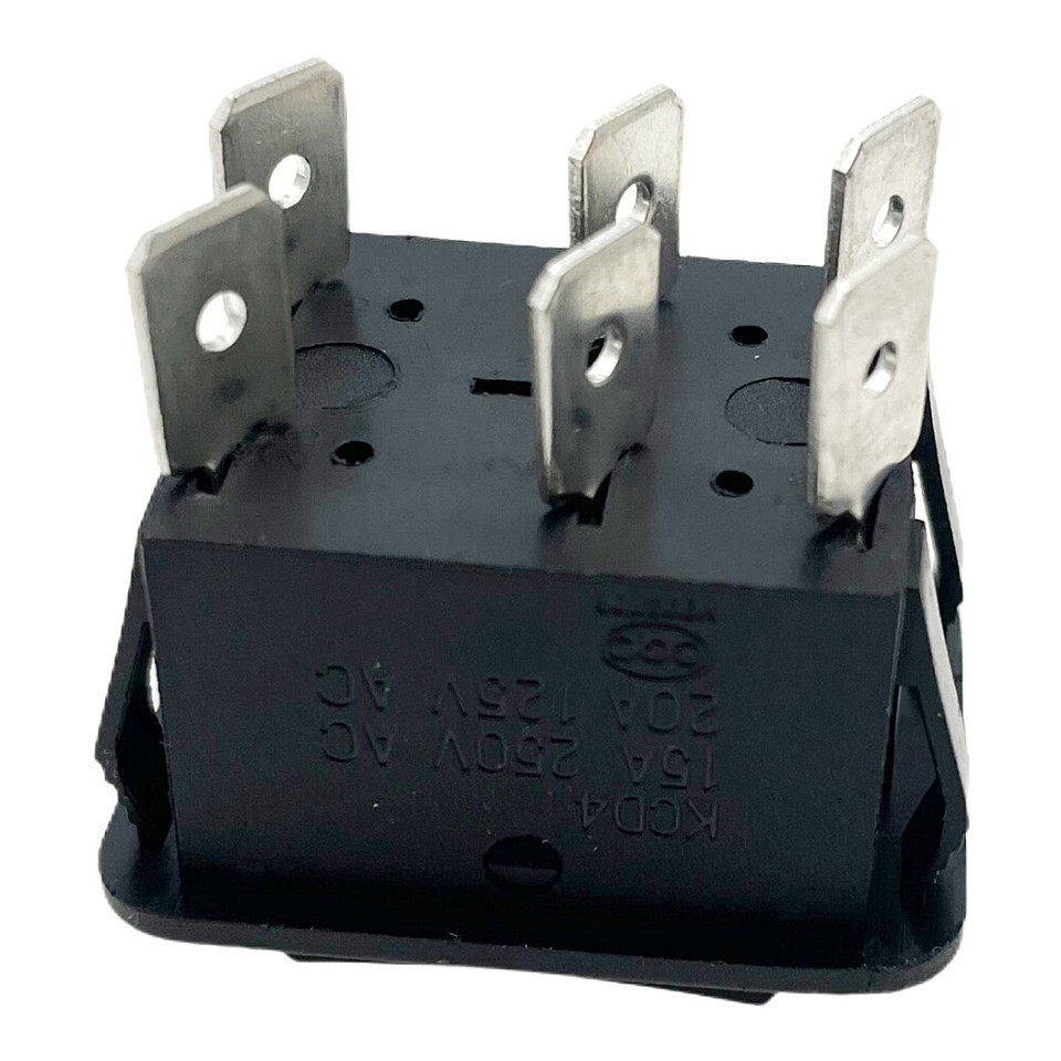 Rocker Switch Black bilateral Reset 16A/250V 10T85 6Pin R Series Light ...