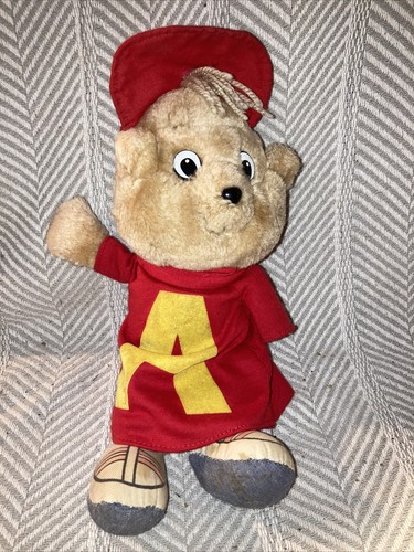 Vintage 1983 Alvin And The Chipmunks Alvin Doll Plush Stuffed Animal ...