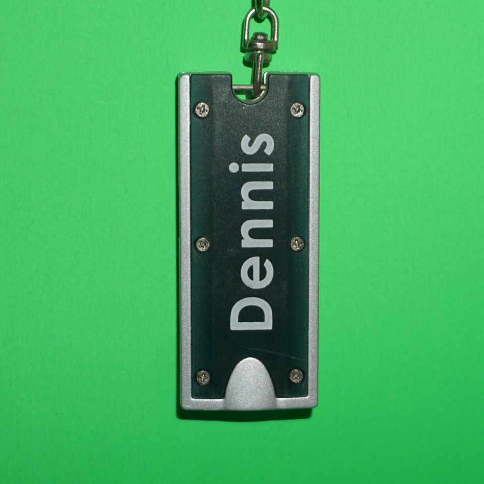 Personalized Keychain Light Up Key Ring Choose Name Colorful Mini Flash ...