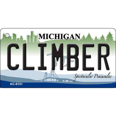 Climber Michigan State License Plate Tag Novelty Key Chain KC-6131 | eBay